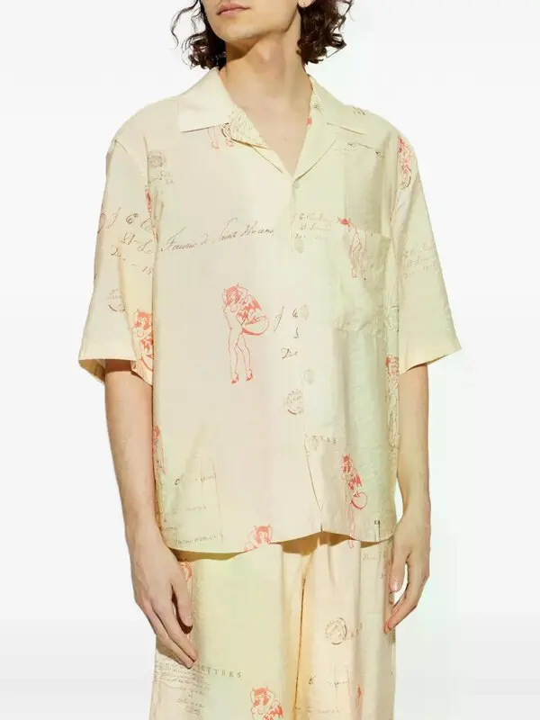 MISBHV Graphic-print Shirt - Neutrals