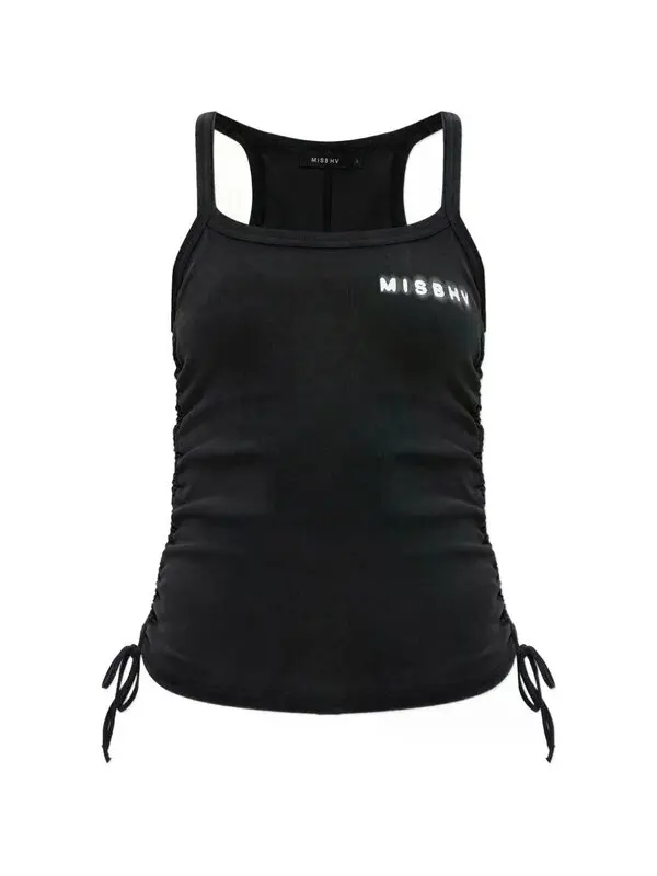MISBHV Drawstring Top - Black