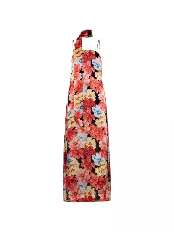 GESTUZ Floral-print Maxi Dress - Red