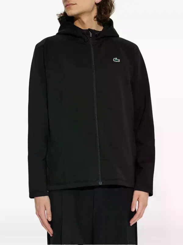 Lacoste Zip-up Hoodie - Black