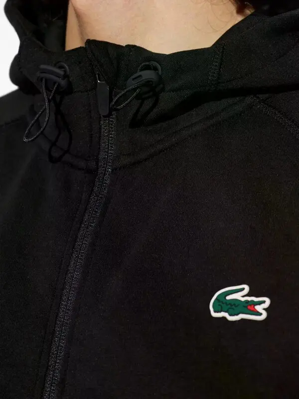 Lacoste Zip-up Hoodie - Black