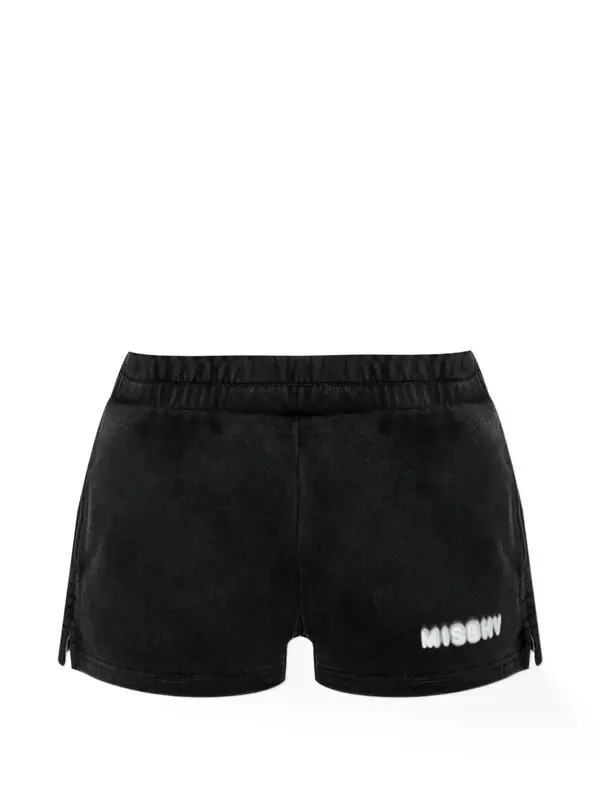 MISBHV Logo Detail Mini Shorts - Black