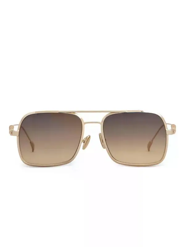 TOD'S Braided Square Sunglasses - Gold