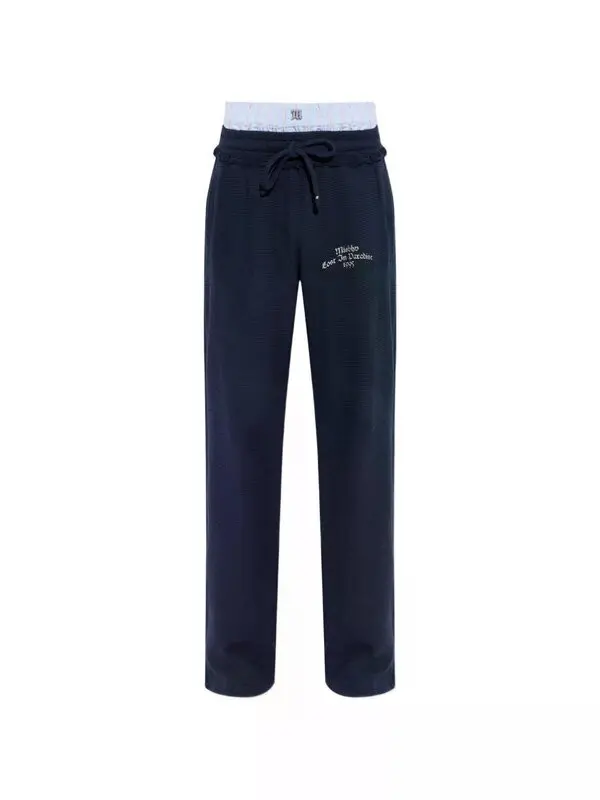 MISBHV Waffle-knit Trousers - Blue