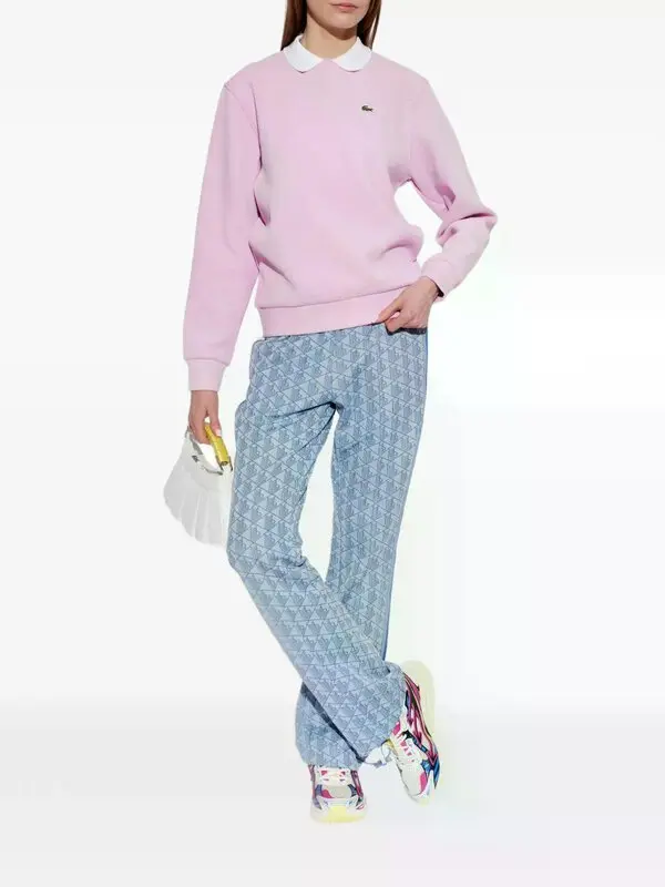 Lacoste Monogram-patterned Track Pants - Blue