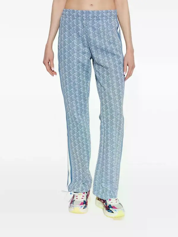 Lacoste Monogram-patterned Track Pants - Blue