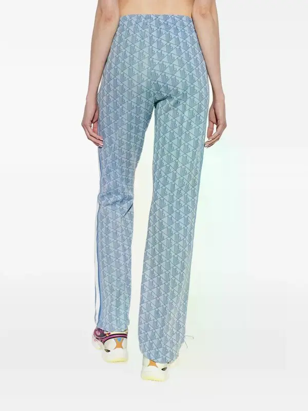Lacoste Monogram-patterned Track Pants - Blue