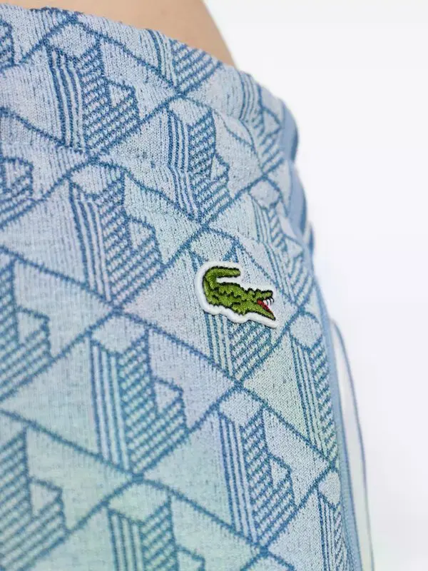 Lacoste Monogram-patterned Track Pants - Blue