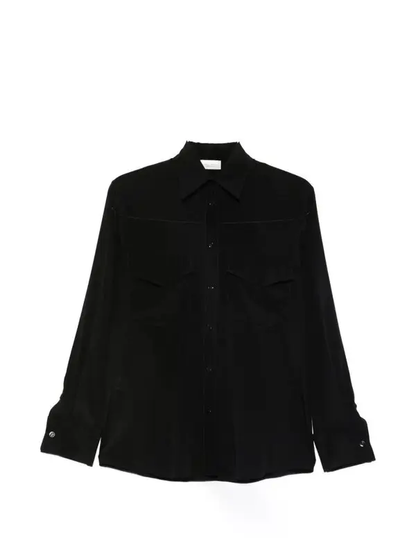 MAZZARELLI Patch-pocket Shirt - Black