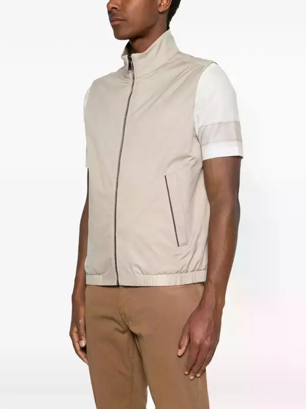Canali Zip-fastening Gilet