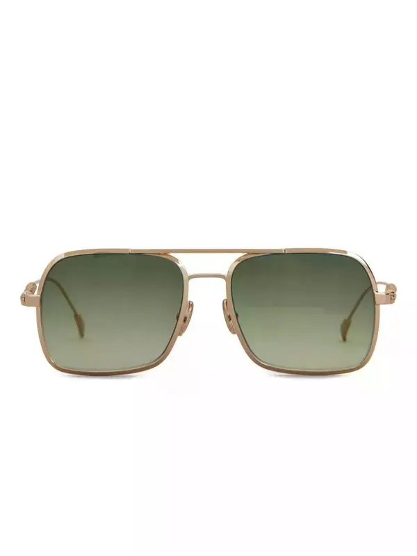 TOD'S Braided Square-frame Sunglasses - Gold