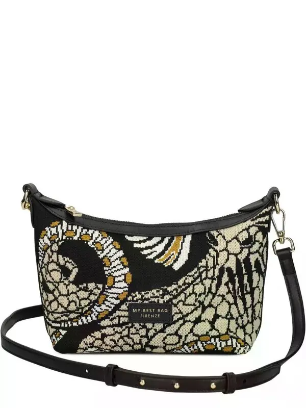 MY BEST BAG FIRENZE Printed Shoulder Bag - Black