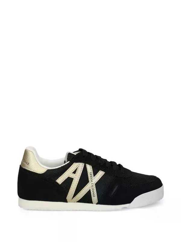 Armani Exchange Logo Sneakers - Black