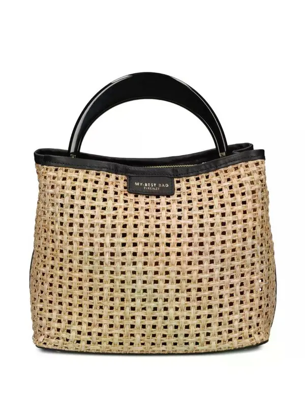 MY BEST BAG FIRENZE Raffia Tote Bag - Neutrals