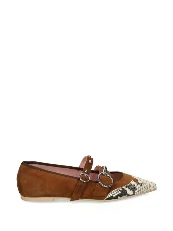 Pretty Ballerinas Paris Leather Ballet Flats - Brown