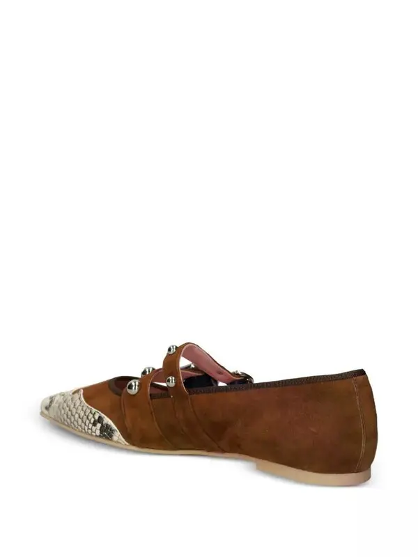 Pretty Ballerinas Paris Leather Ballet Flats - Brown