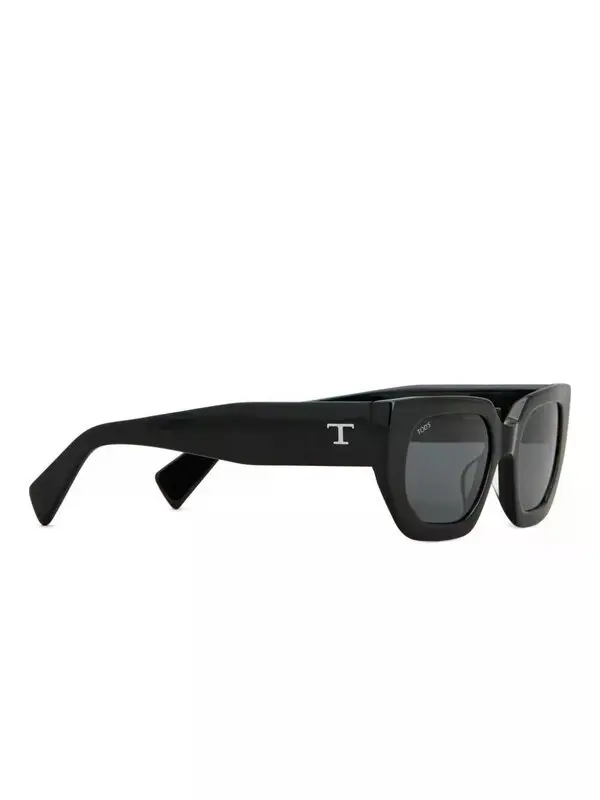 TOD'S Logo Square Sunglasses - Black