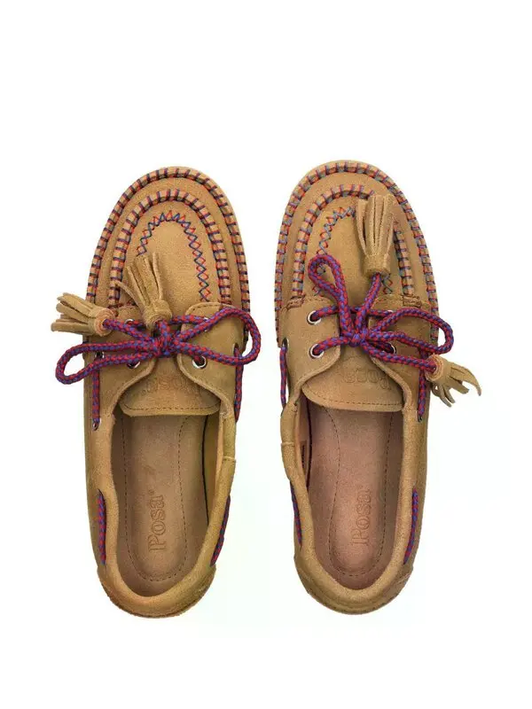 POSA Tassel Lace-up Loafers