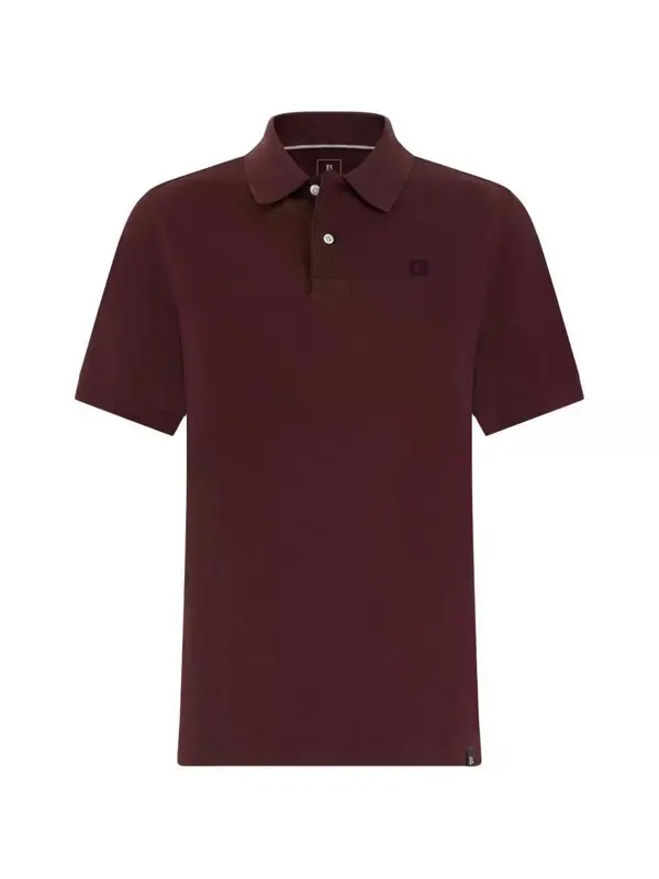 Boggi Milano Regular Fit Cotton Piqué Polo Shirt - Brown