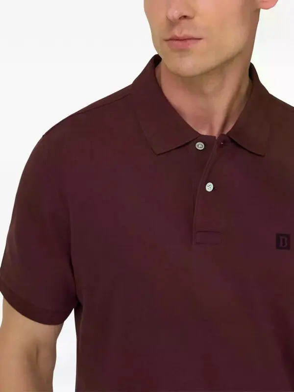 Boggi Milano Regular Fit Cotton Piqué Polo Shirt - Brown