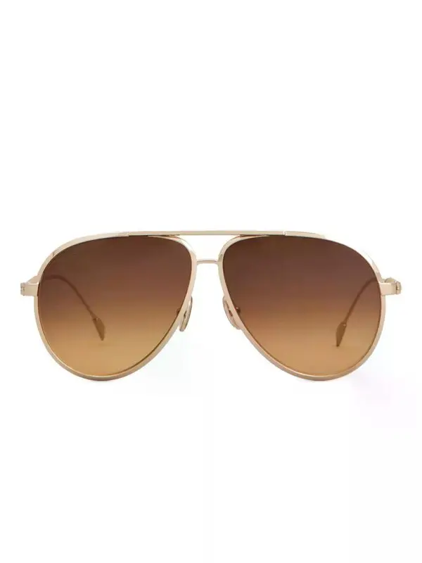 TOD'S Braided Pilot Sunglasses - Gold
