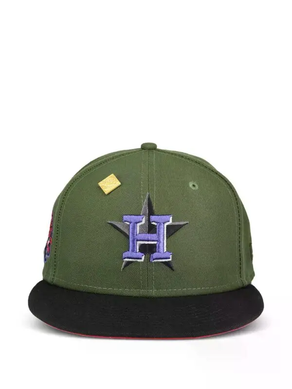 New Era 59fifty Houston Astros 45th Anniversary Patch Fitted Cap - Green