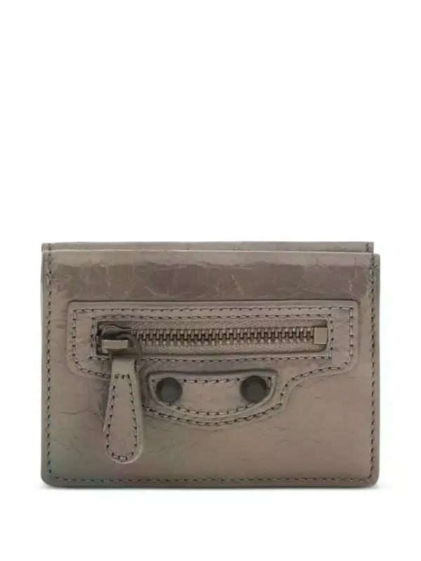 Balenciaga Le City Leather Wallet - Grey