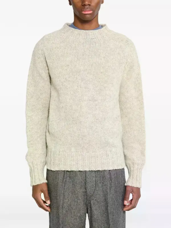 MARGARET HOWELL Seamless Crew-neck Sweater - Neutrals