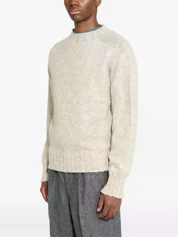 MARGARET HOWELL Seamless Crew-neck Sweater - Neutrals