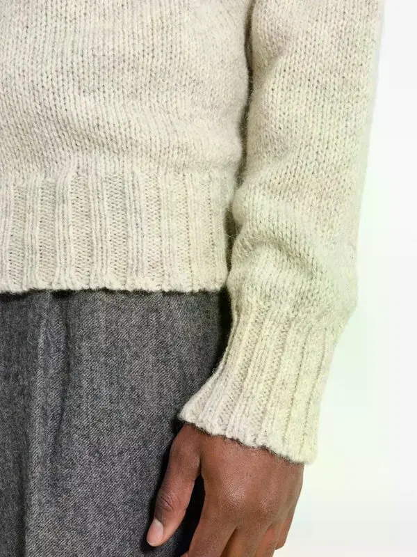 MARGARET HOWELL Seamless Crew-neck Sweater - Neutrals