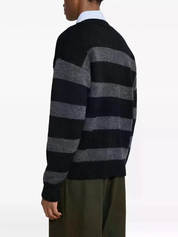 MARGARET HOWELL Striped Crew Sweater