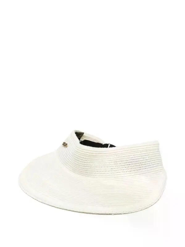 Borsalino Logo Appliqué Visor - Neutrals