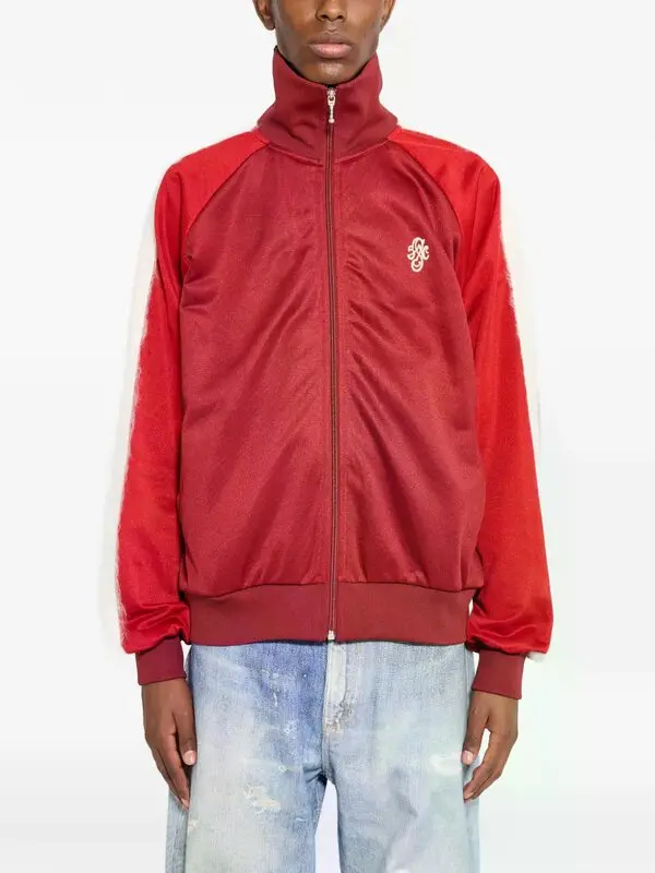 STOCKHOLM SURFBOARD CLUB Stripe Logo Jacket - Red