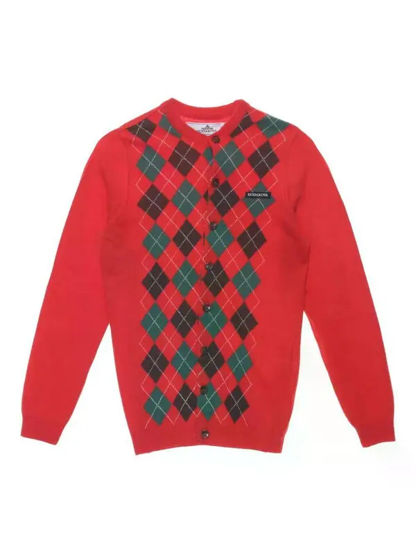 HODAKOVA Argyle-knit Wool Cardigan