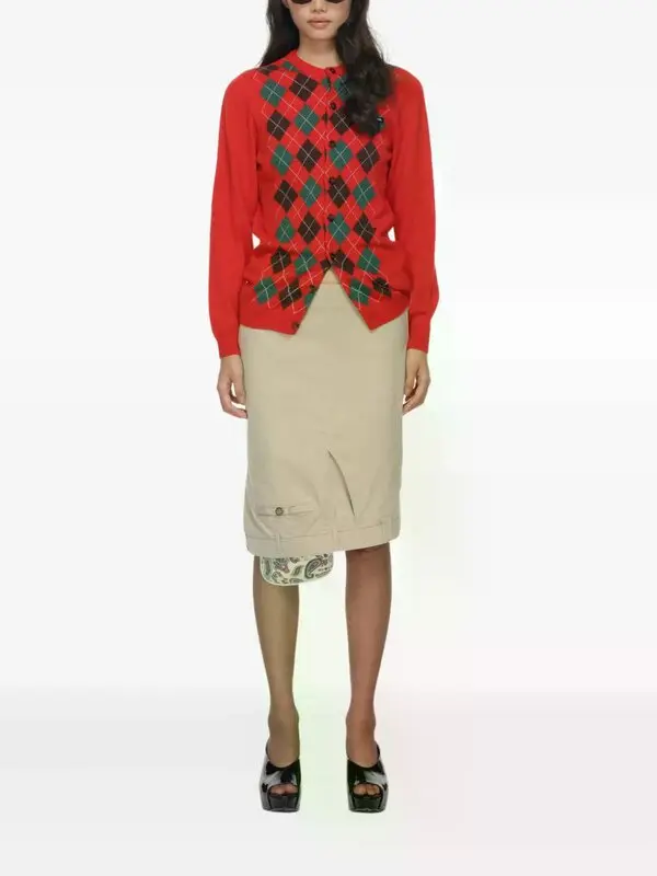 HODAKOVA Argyle-knit Wool Cardigan