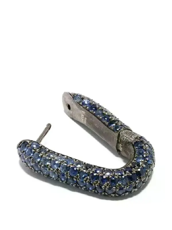 SELIM MOUZANNAR Sapphire Hoop Earring