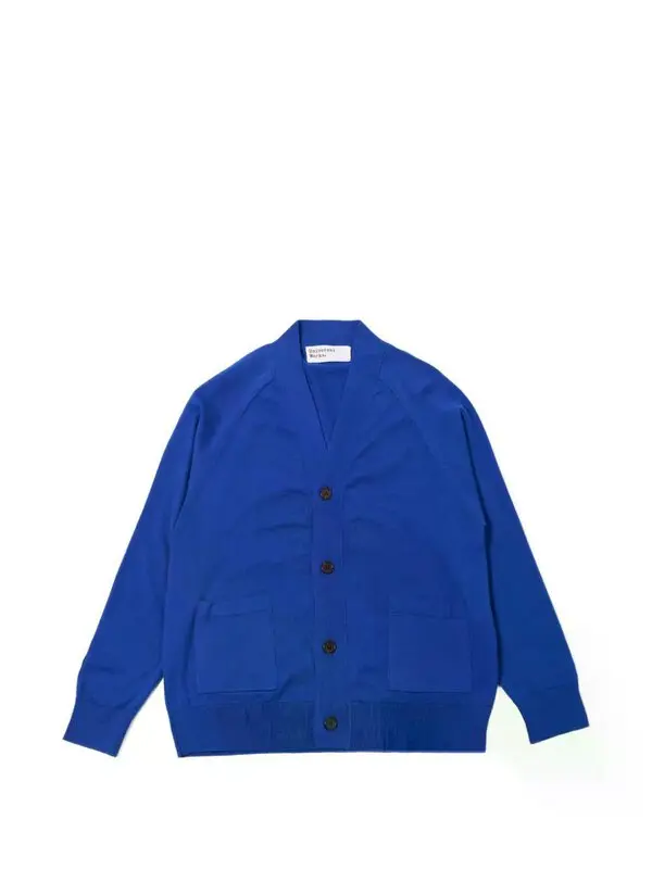 Universal Works Patch-pocket Cardigan - Blue