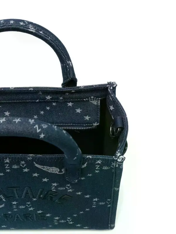 Zadig&Voltaire Angel Xs Monogram Jacquard Tote - Blue