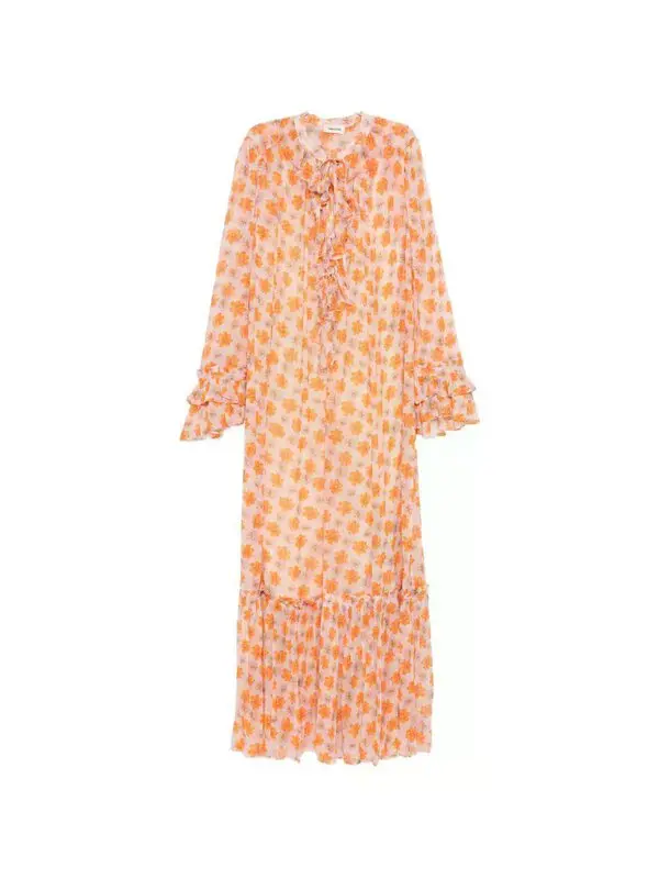 Zadig&Voltaire Floral-print Maxi Dress - Orange