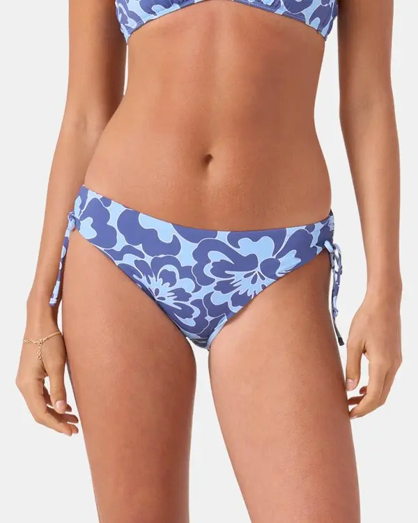 Roxy Tropic Drift Lace Hipster Bikini Bottom - Blue Combo