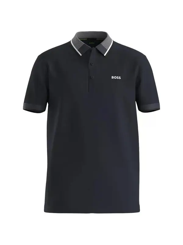 BOSS Button Polo Shirt - Blue