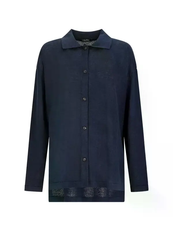 Max Mara Buttoned Cardigan - Blue