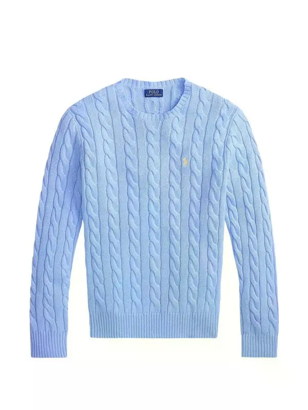 Polo Ralph Lauren Cable-knit Crew-neck Sweater - Blue