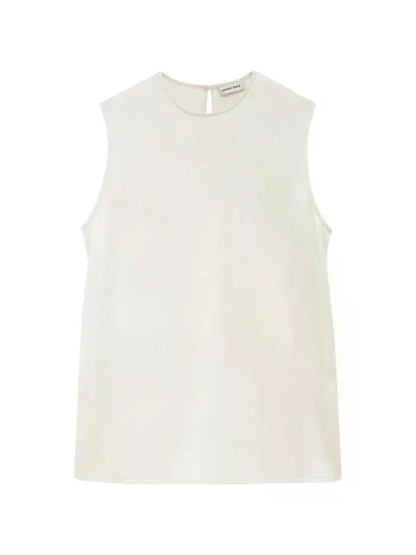 ANINE BING Malia Sleeveless Top - Neutrals