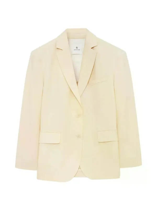 ANINE BING Quinn Single-breasted Blazer - Yellow