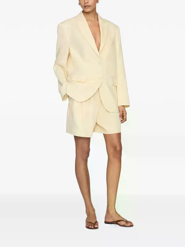 ANINE BING Quinn Single-breasted Blazer - Yellow