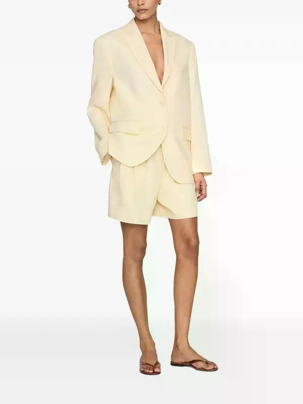 ANINE BING Quinn Single-breasted Blazer - Yellow