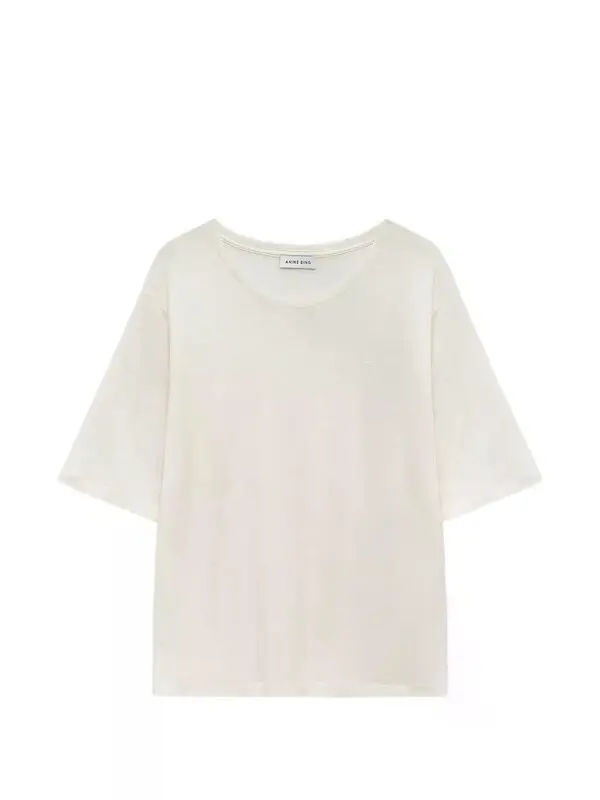 ANINE BING Margo Short-sleeved T-shirt - Neutrals