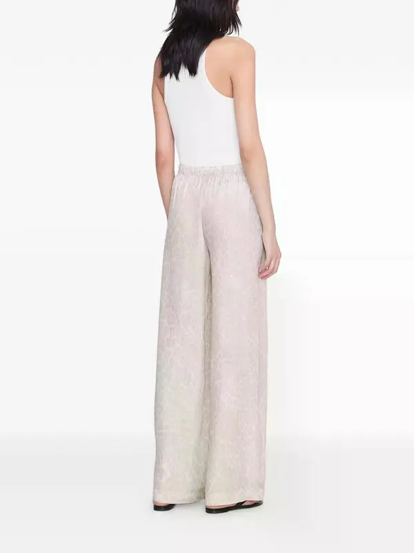 ANINE BING Roslyn Leopard-pattern Trousers