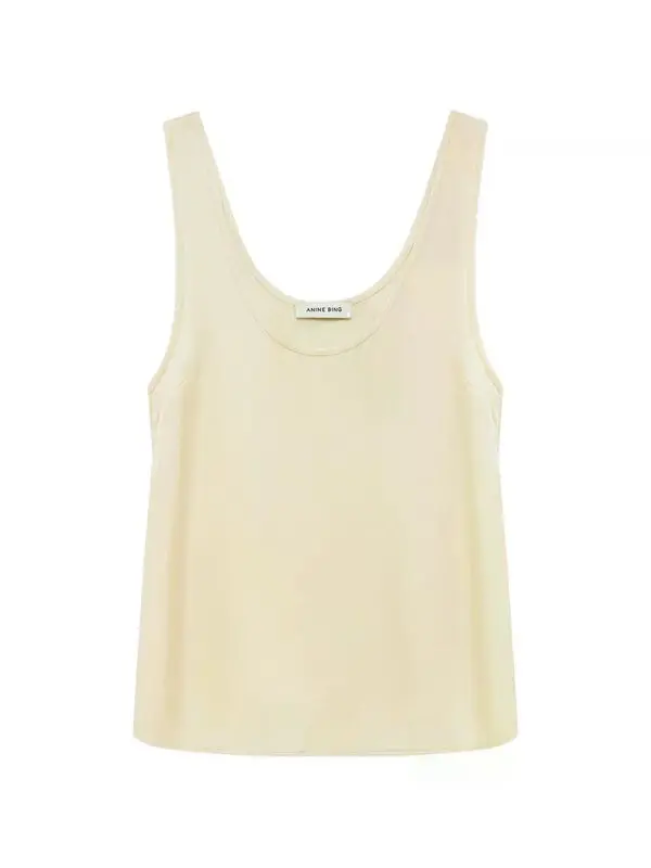ANINE BING Lea Scoop-neck Top - Yellow